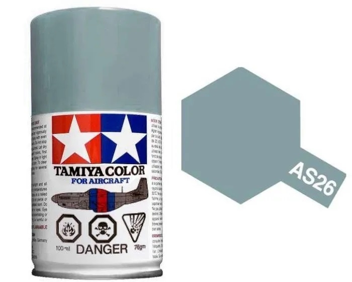 AS-26 Light Ghost Grey 100ml Tamiya Spraymaling | Hobbykongen AS