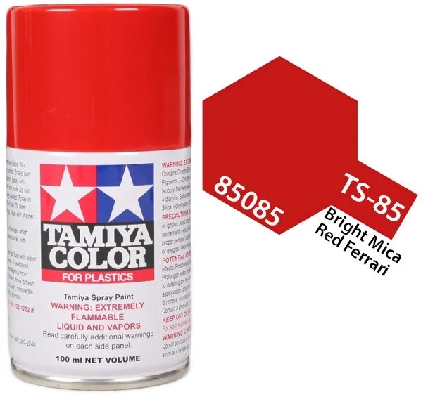 TS-85 Bright Mica Red 100ml Tamiya Spraymaling | Hobbykongen AS